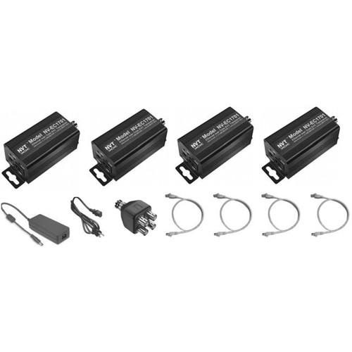 NV-EC1701-KIT3-NVT Phybridge NV-EC1701-KIT3 3 Camera EoC Transmission ...